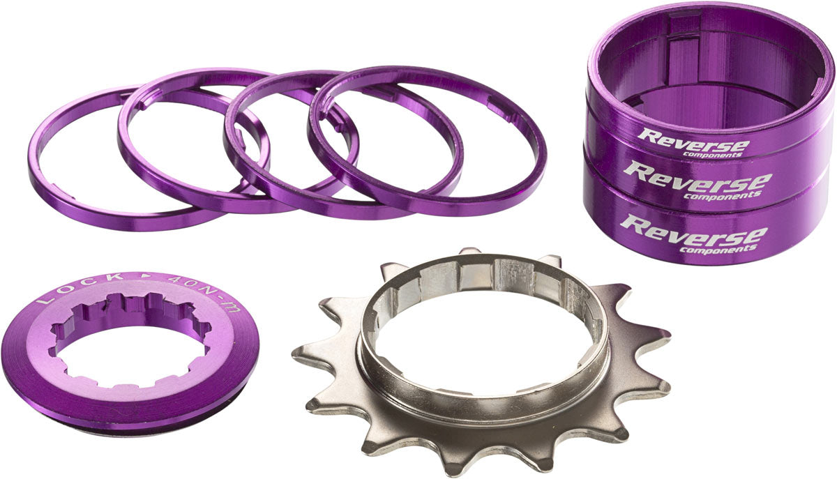 Single Speed Kit 13T Reverse Components Purple– Rider 18
